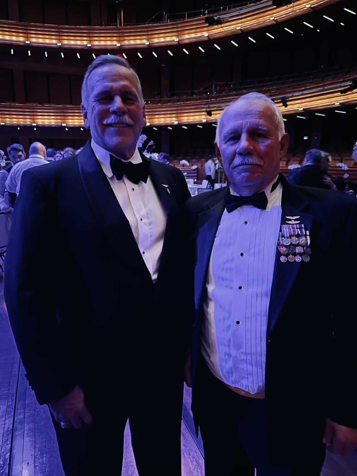 David P. Brown (18th Co.) and Andy Mohler (18th Co.) at Navy League ...